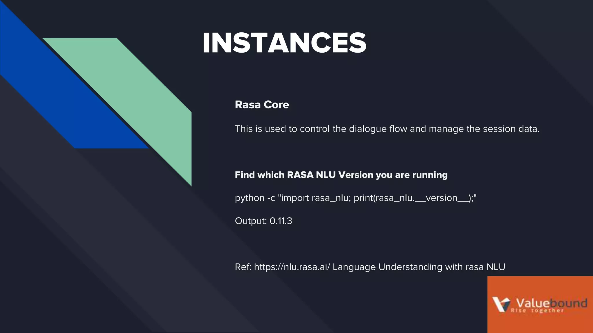 Chatbot with RASA | Valuebound | PPTX