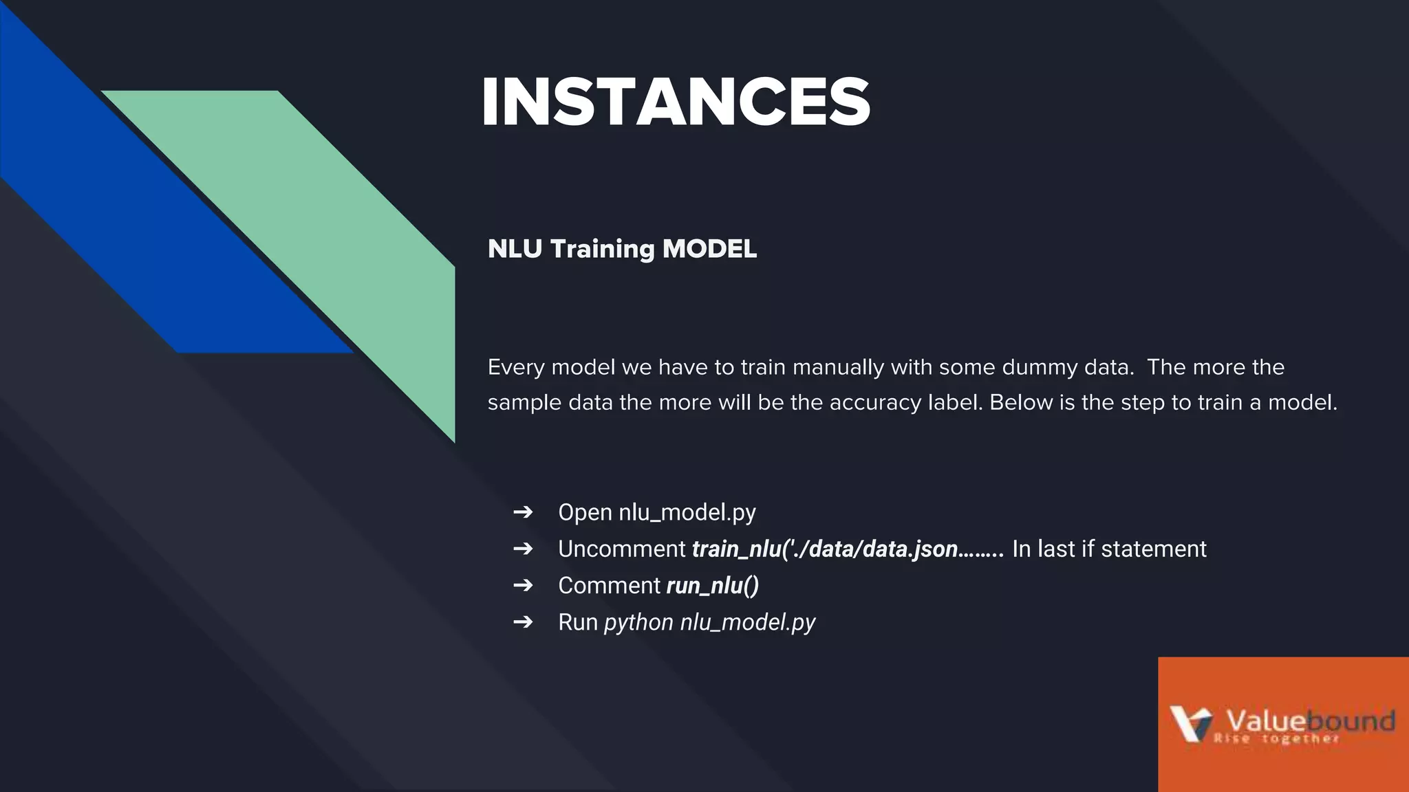 Chatbot with RASA | Valuebound | PPTX