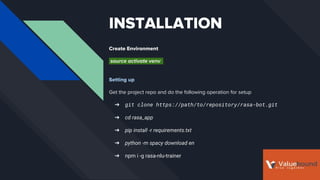 Chatbot with RASA | Valuebound | PPTX