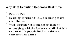 ChatRap Discussion - Dynamic Segementation | PPT