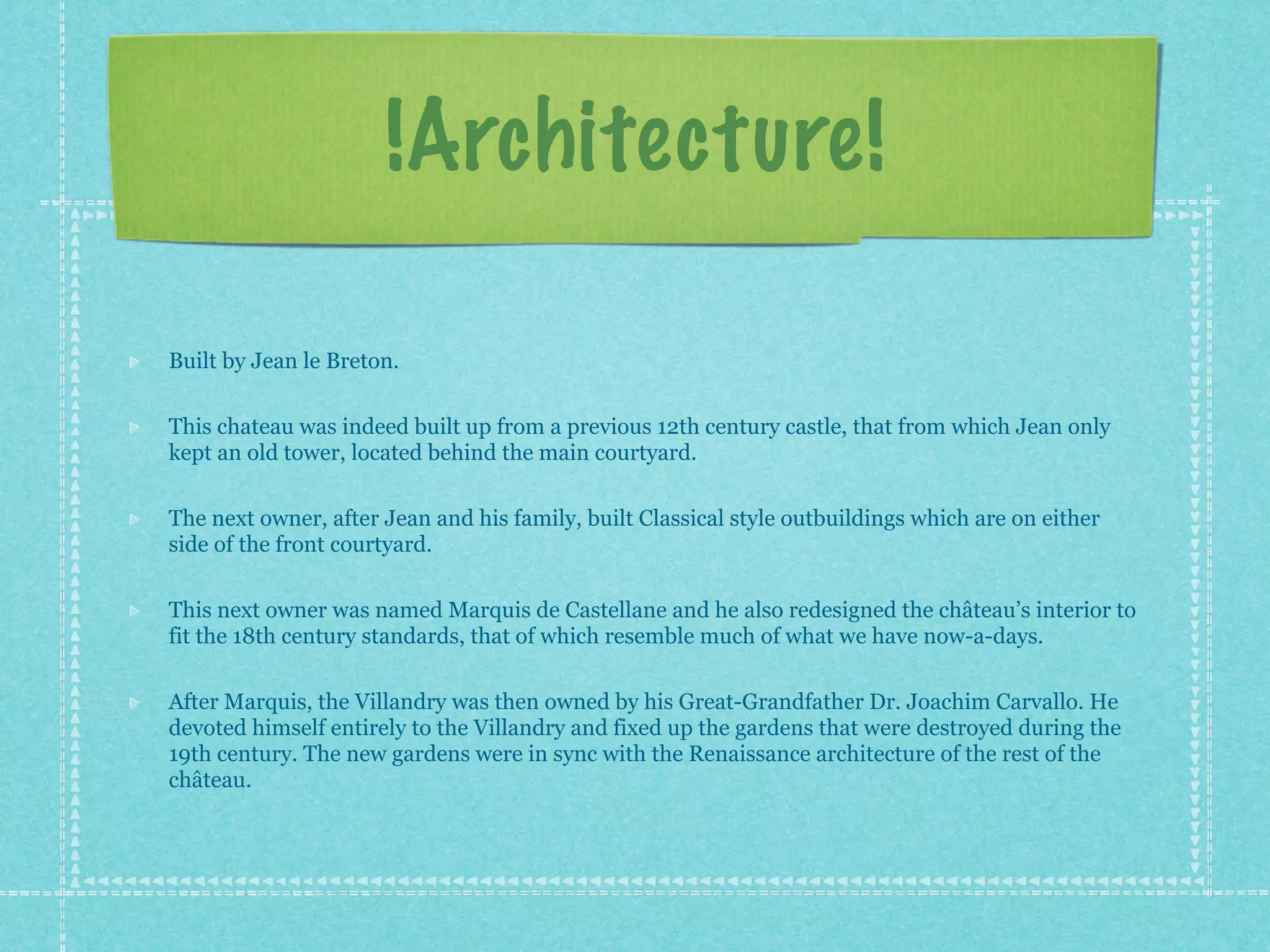 Chateaux keynote | KEY