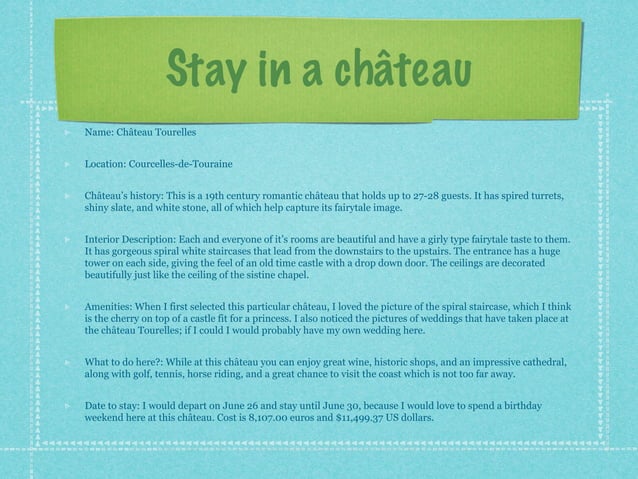 Chateaux keynote | KEY
