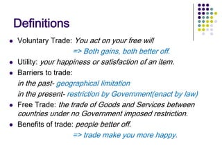 Chater 3 why people trade | PPT