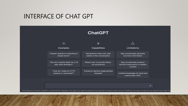 CHAT GPT.pptx | Artificial Intelligence | Technology & Computing
