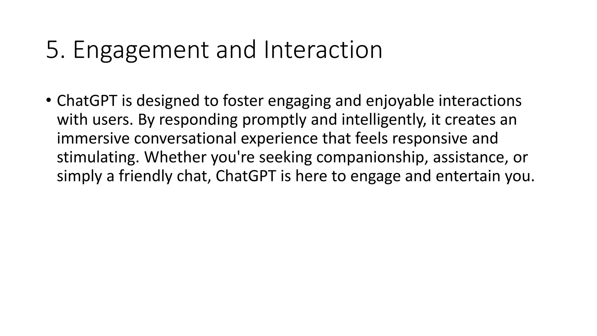 ChatGPT is an AI-driven conversational agent | PPT
