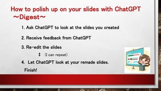 How to polish your slides with ChatGPT!! | PPT