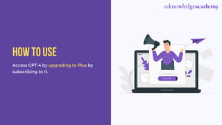 Chat GPT-4 Playground | The Knowledge Academy | PPT