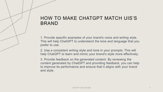 ChatGPT and the Web | PPT