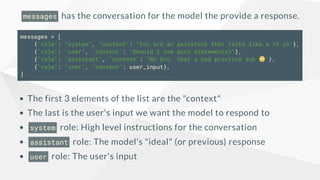 OpenAI API crash course | PDF