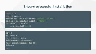 OpenAI API crash course | PDF