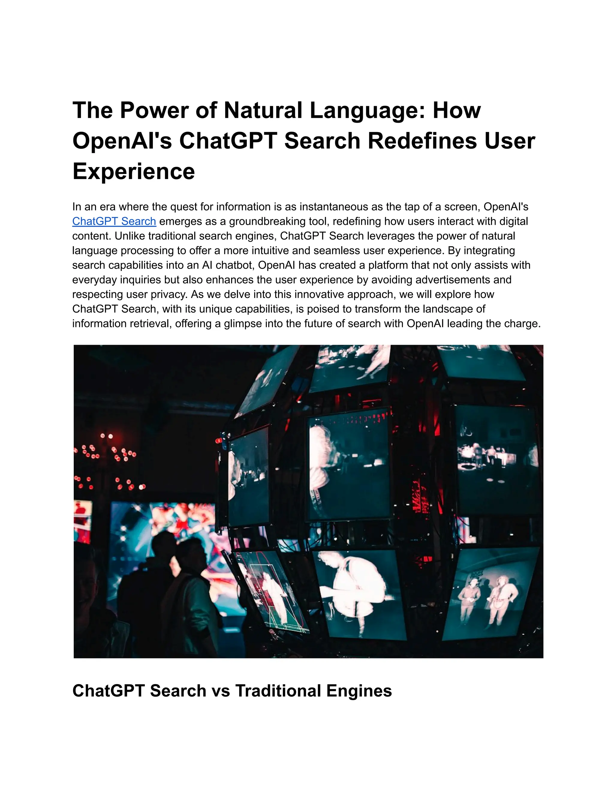 OpenAI's SearchGPT, launched in July 2024 | PDF