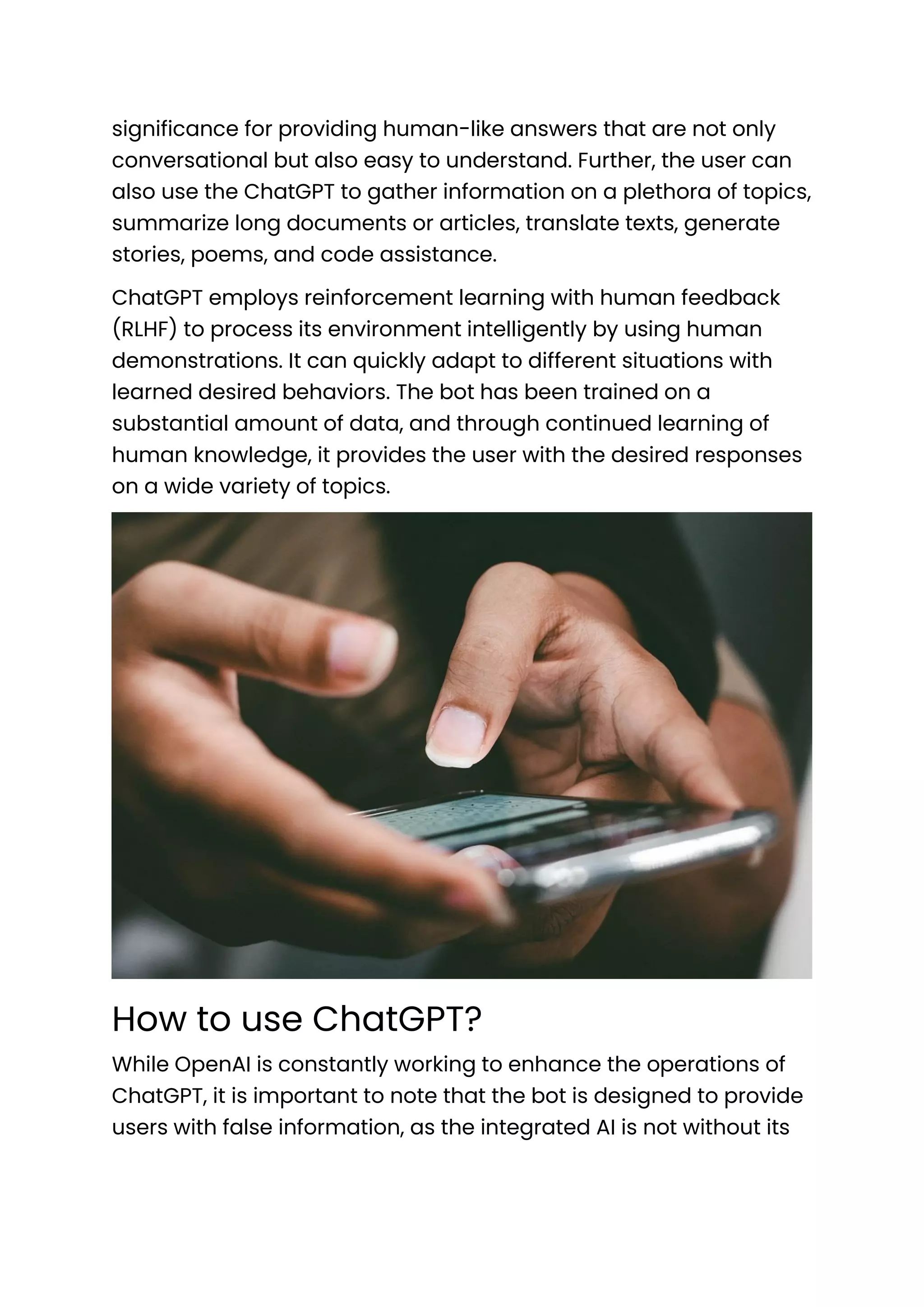 ChatGPT - What Is It & How Can You Use It, it’s limitations.pdf