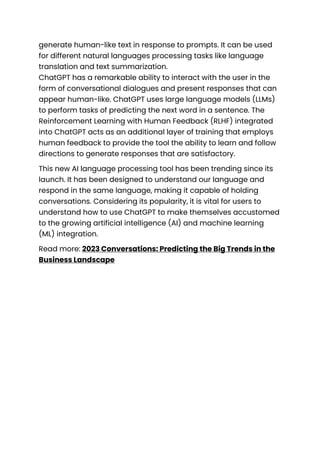 ChatGPT - What Is It & How Can You Use It, it’s limitations.pdf