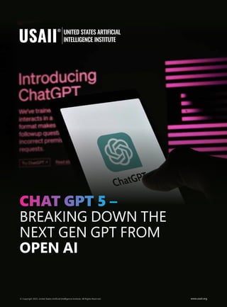 Chat GPT 5 – Breaking down the next gen GPT from Open AI | USAII® | PDF