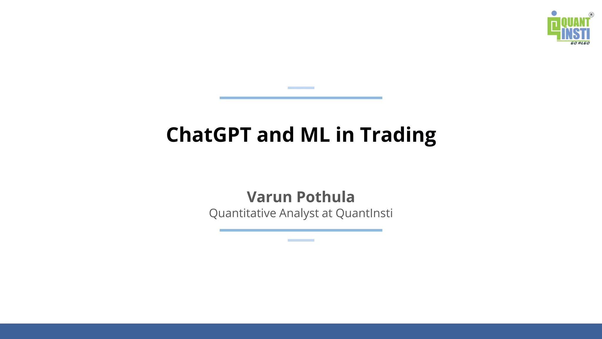 ChatGPT and Machine Learning in Trading | PDF