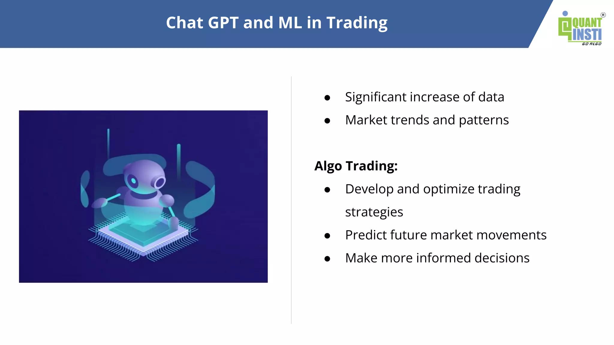 ChatGPT and Machine Learning in Trading | PPT