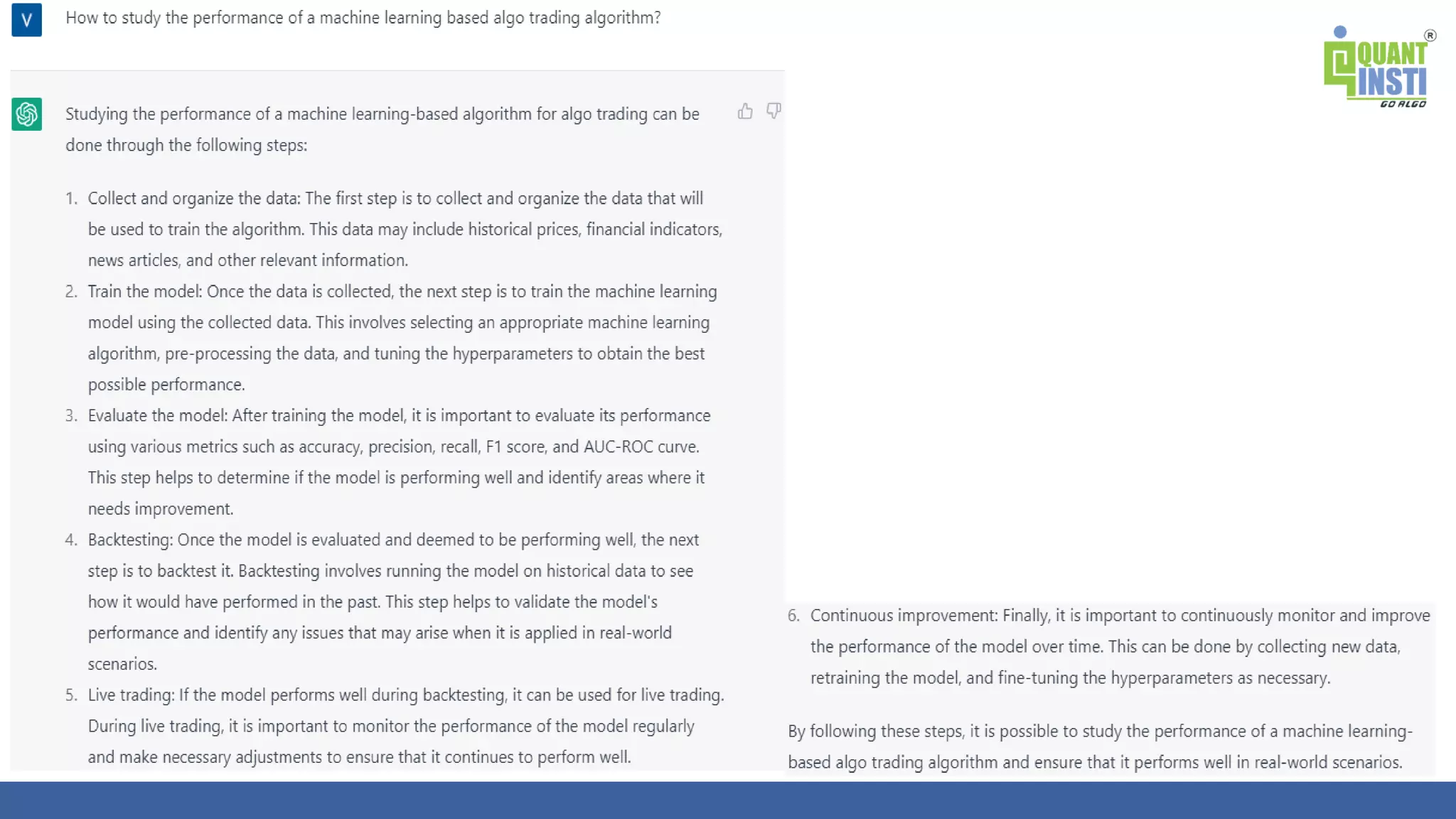 ChatGPT and Machine Learning in Trading | PPT