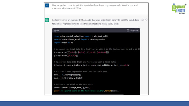 ChatGPT and Machine Learning in Trading | PPT
