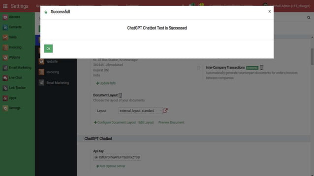 ChatGPT Chatbot Integration with Odoo | PPT