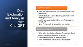 ChatGPT for Data Science Projects | PPTX