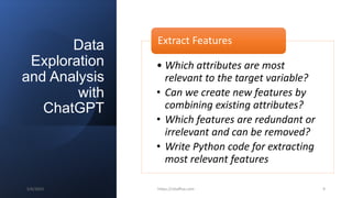 ChatGPT for Data Science Projects | PPTX