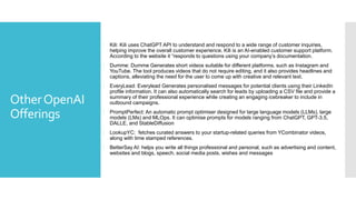 ChatGPT for Technical Writers | PPTX | Web Development | Internet