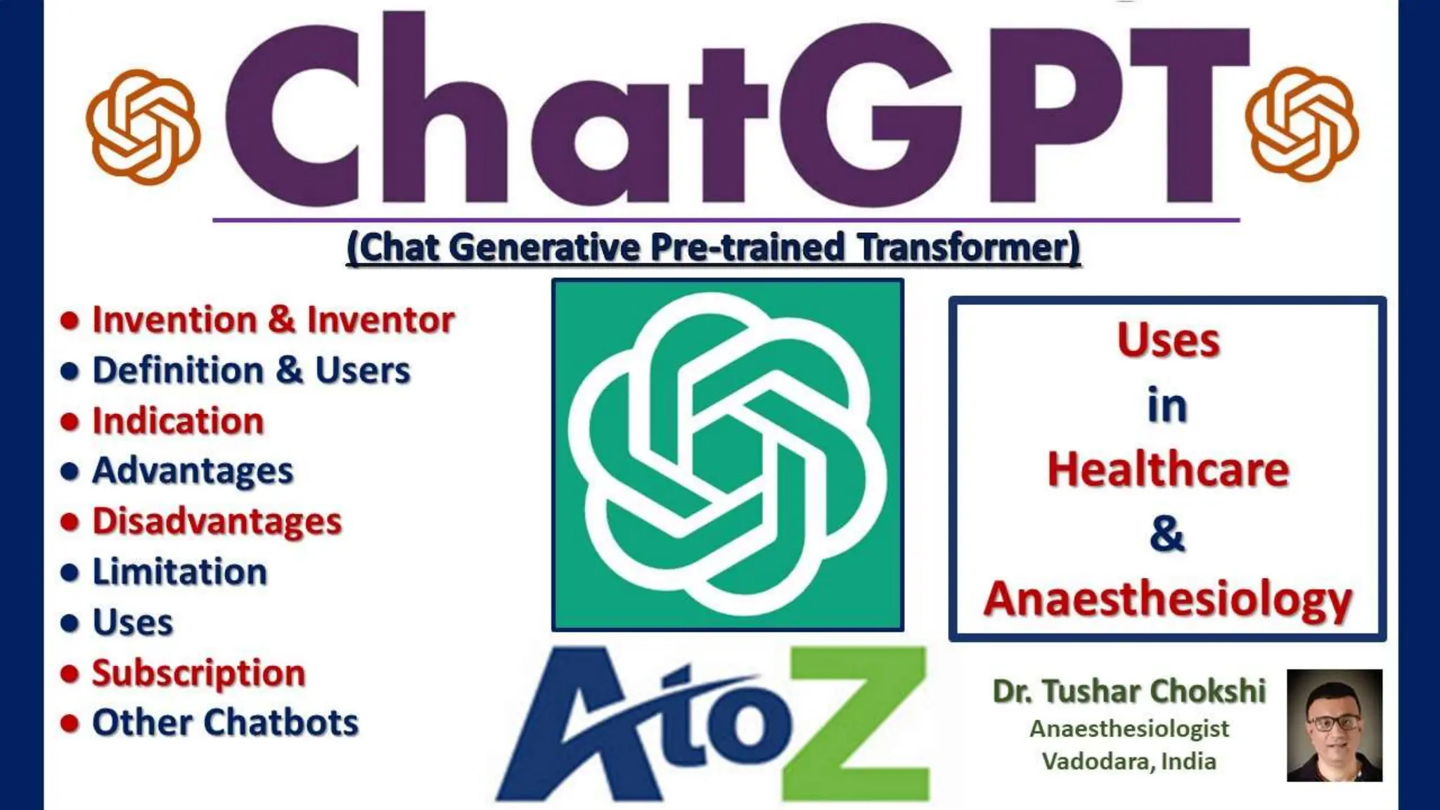 chat gpt in anesthesia by dr. tushar chokshi.pptx