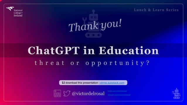 ChatGPT in Education