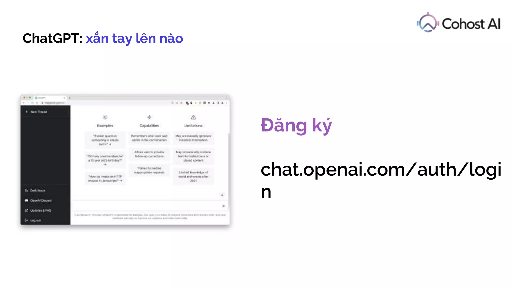 ChatGPT Introduction - Cohost AI Techtalk Public | PPT