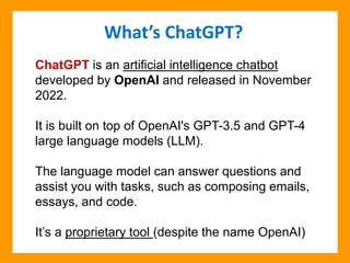 ChatGPT and Moodle: An Interesting Mix | PPT