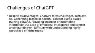 ChatGPT and it's positive Impact on Society | PPTX