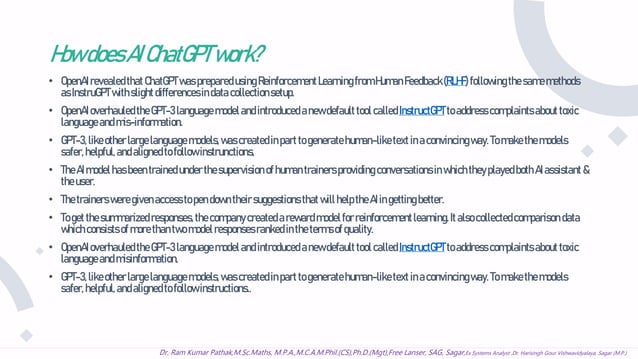 Chat_GPT_Presentation | PPTX | Computer Software and Applications | Computing