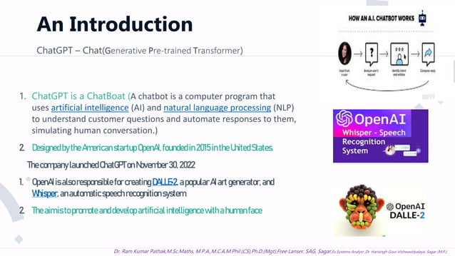 Chat_GPT_Presentation | PPTX | Computer Software and Applications | Computing