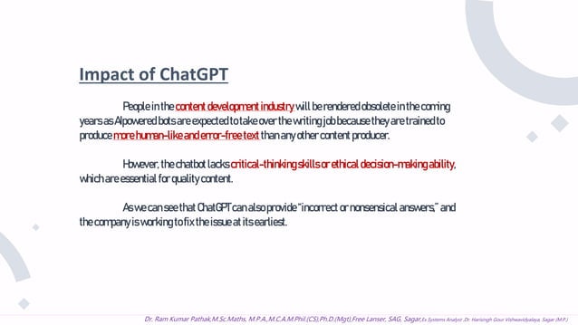Chat_GPT_Presentation | PPTX | Computer Software and Applications | Computing