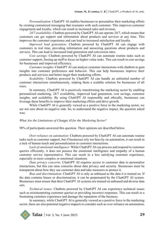 ChatGPT, a Product of AI, and its Influences in the Business World | PDF | Technology Industry ...