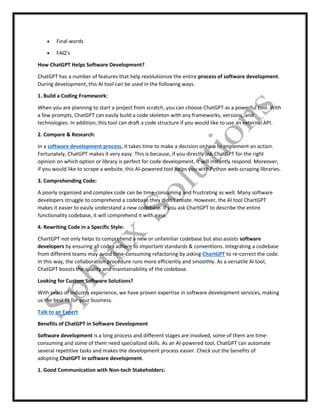 ChatGPT Usage In Software Development – Curse or Boon.pdf
