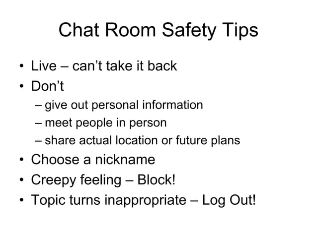 Chat room example | PPTX