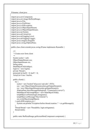 Chat Room System using Java Swing | PDF
