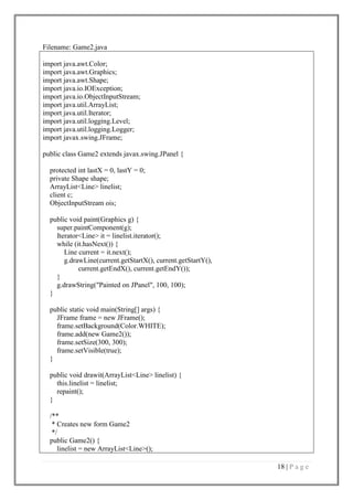 Chat Room System using Java Swing | PDF