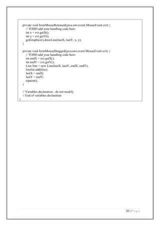 Chat Room System using Java Swing | PDF