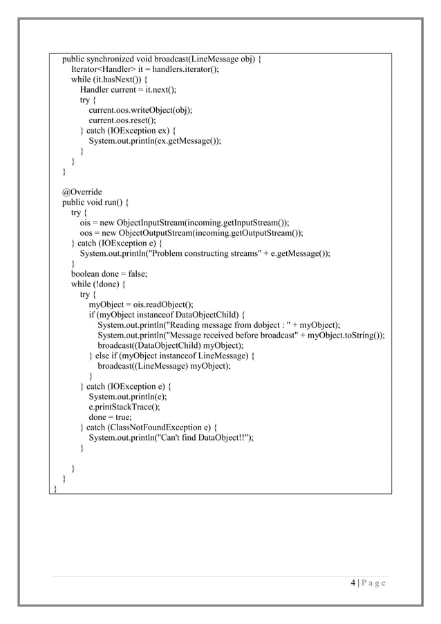 Chat Room System using Java Swing | PDF | Programming Languages | Computing