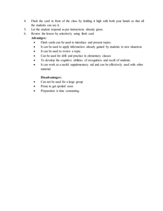 Chats and flash cards | DOCX | Drawing and Sketching | Arts and Crafts