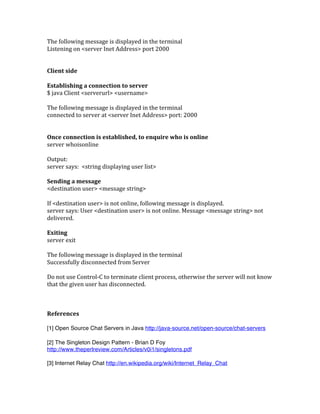 Chat server | PDF