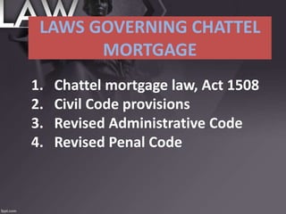 Chattel | PPTX | Home Financing | Personal Debt