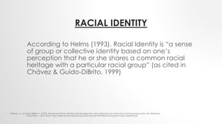 Model of Latino Identity Development and Model of Hispanic Identity ...