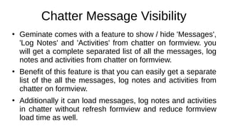 Chatter Message Visibility | PPT
