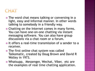 Chatting & Email | PPTX | Internet for Beginners | Internet