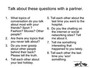 Chatting with friends | PPT