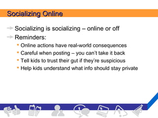 Chatting with Kids About Being Online | PPT