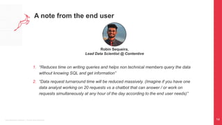 Chat with Data Tool using LLM Agents and Langchain | PPTX